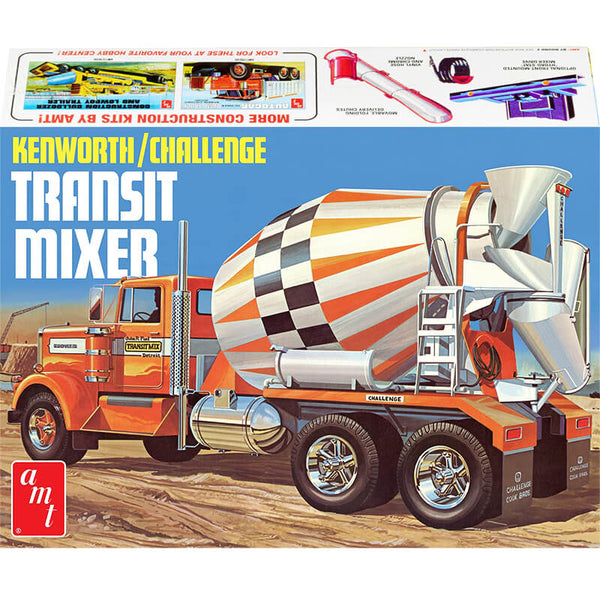 AMT 1/25 Kenworth/Challenge Transit Mixer Kit - Hobbies N Games