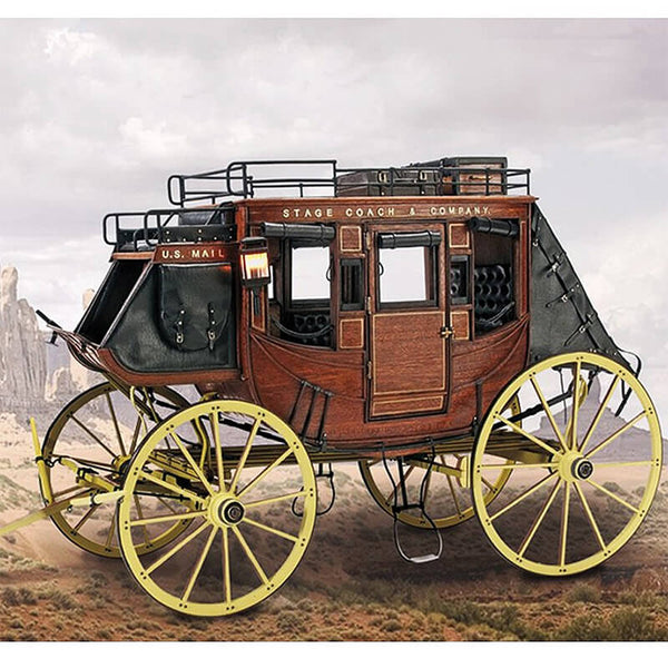 Artesania Latina 1/10 Stage Coach 1848 Wooden and Metal Model Kit ...