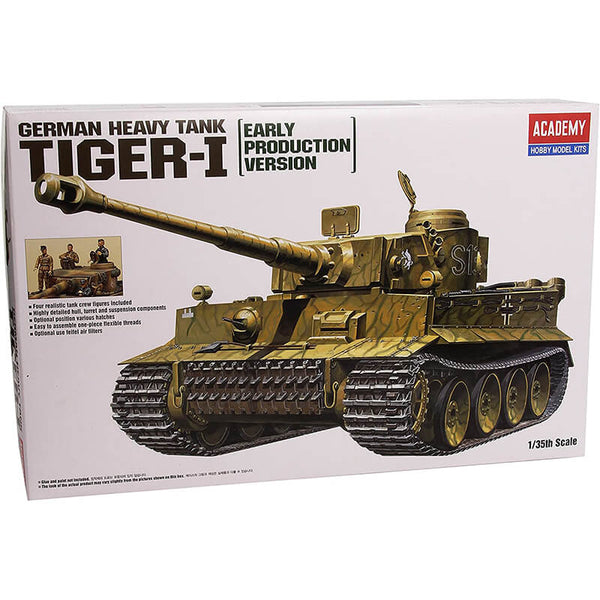 Academy 1/35 German Heavy Tank Tiger-I (Early Production Version) Kit ...