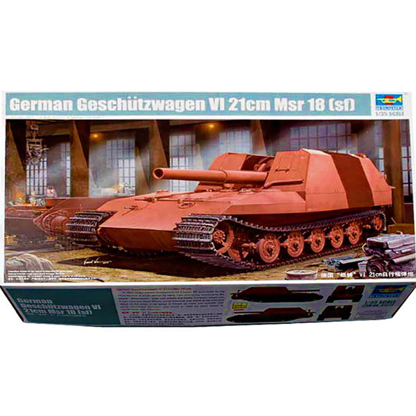 Trumpeter 1/35 German Geschützwagen VI 21cm Msr 18 (sf) Kit - Hobbies N ...