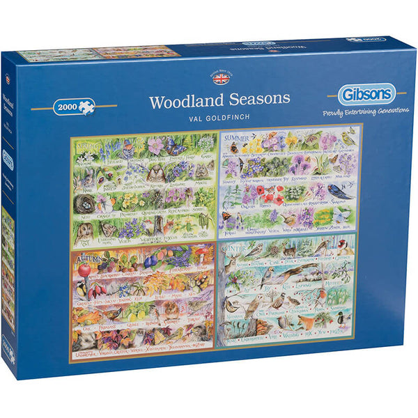 Woodland Seasons By Val Goldfinch 2000pc Puzzle - Hobbies N Games