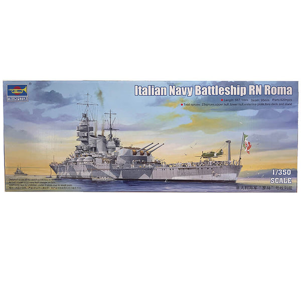 Trumpeter 1/350 Italian Navy Battleship RN Roma Kit - Hobbies N Games