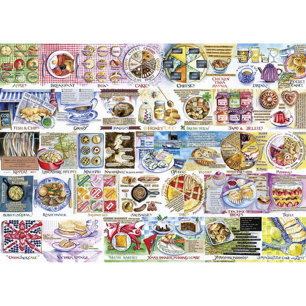 Pork Pies & Puddings By Val Goldfinch 1000pc Puzzle - Hobbies N Games