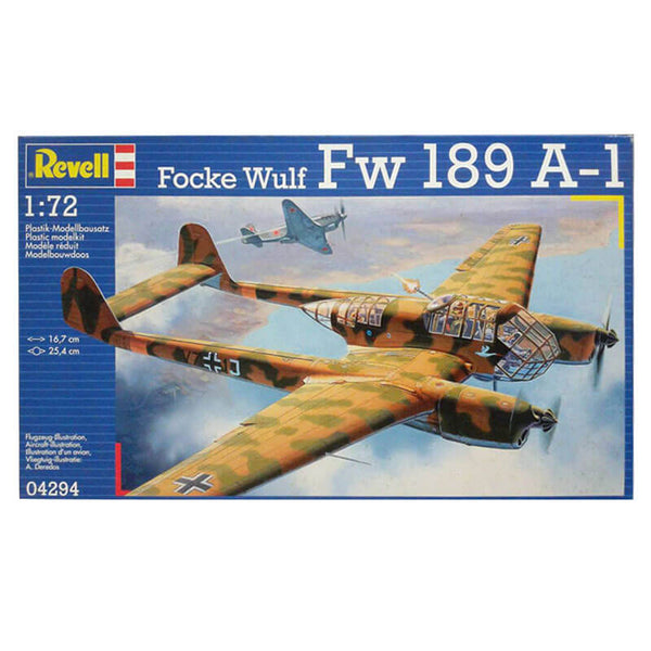 Revell 1/72 Focke Wulf Fw 189 A-1 Kit - Hobbies N Games