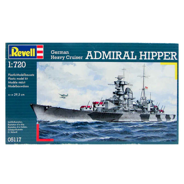 Revell 1/720 German Heavy Cruiser Admiral Hipper Kit - Hobbies N Games