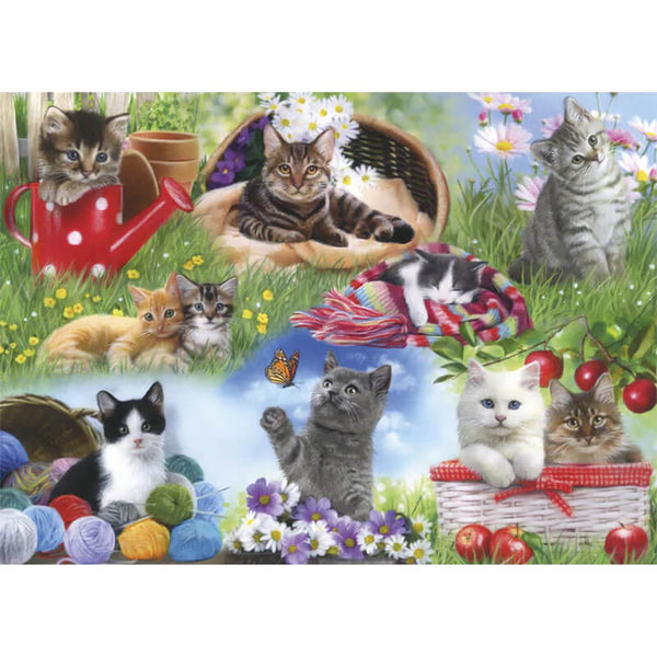 Piecing Together Cats 12pc Puzzle - Hobbies N Games