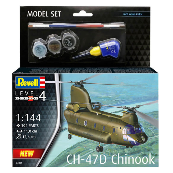 Revell 1/144 CH-47D Chinook Model Set Kit - Hobbies N Games